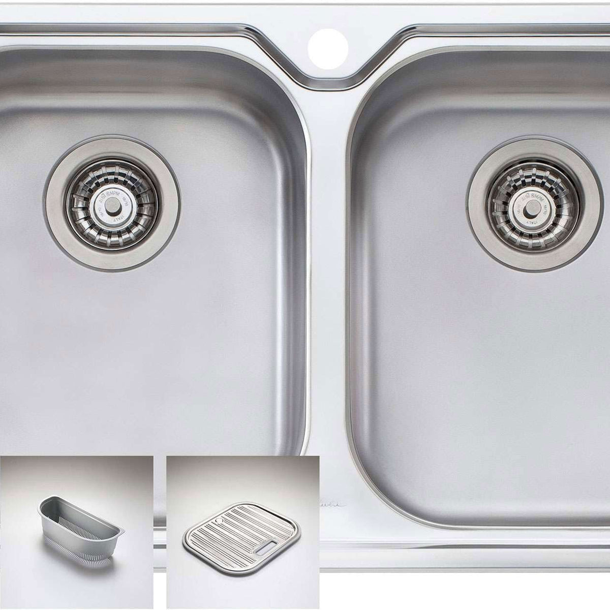 Powerland Appliances | Oliveri Diaz Double Bowl Inset Sink DZ163